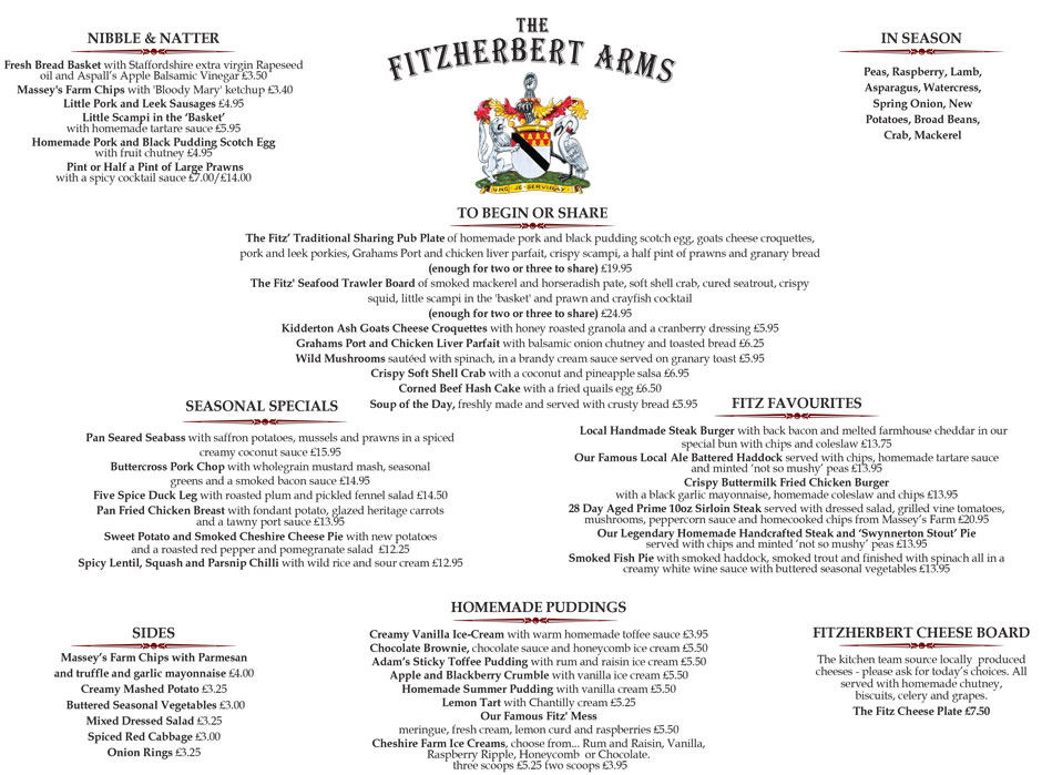 Monday-Saturday | The Fitzherbert Arms