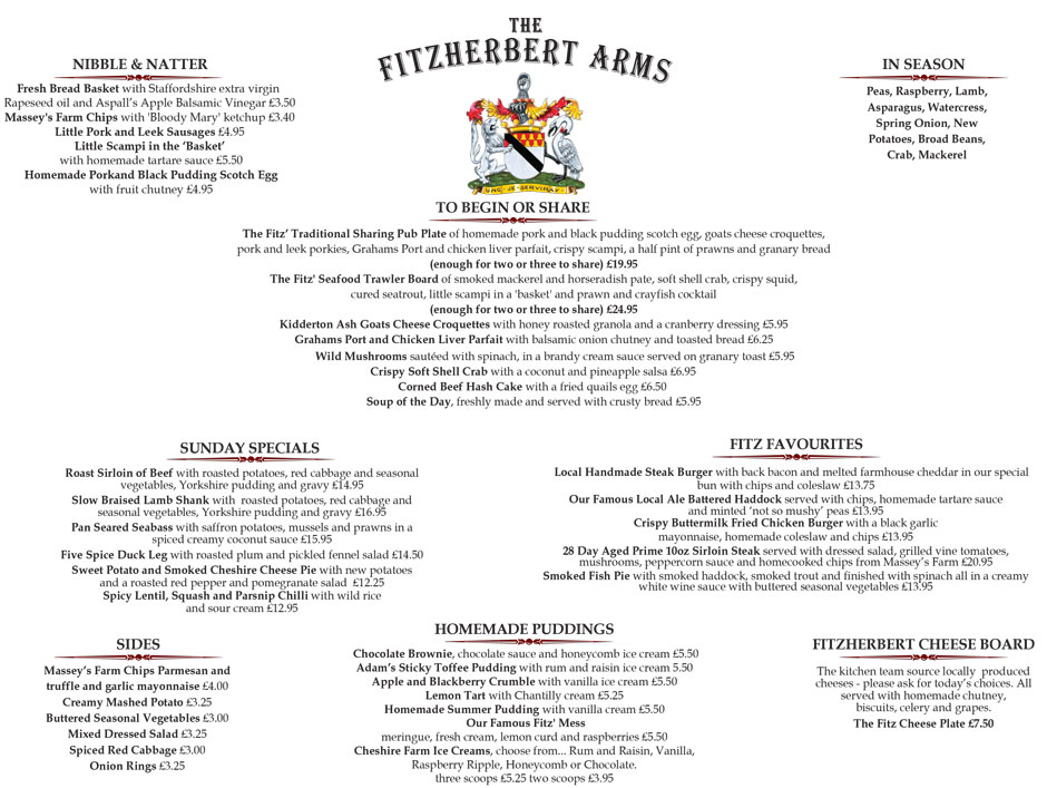 Sunday | The Fitzherbert Arms