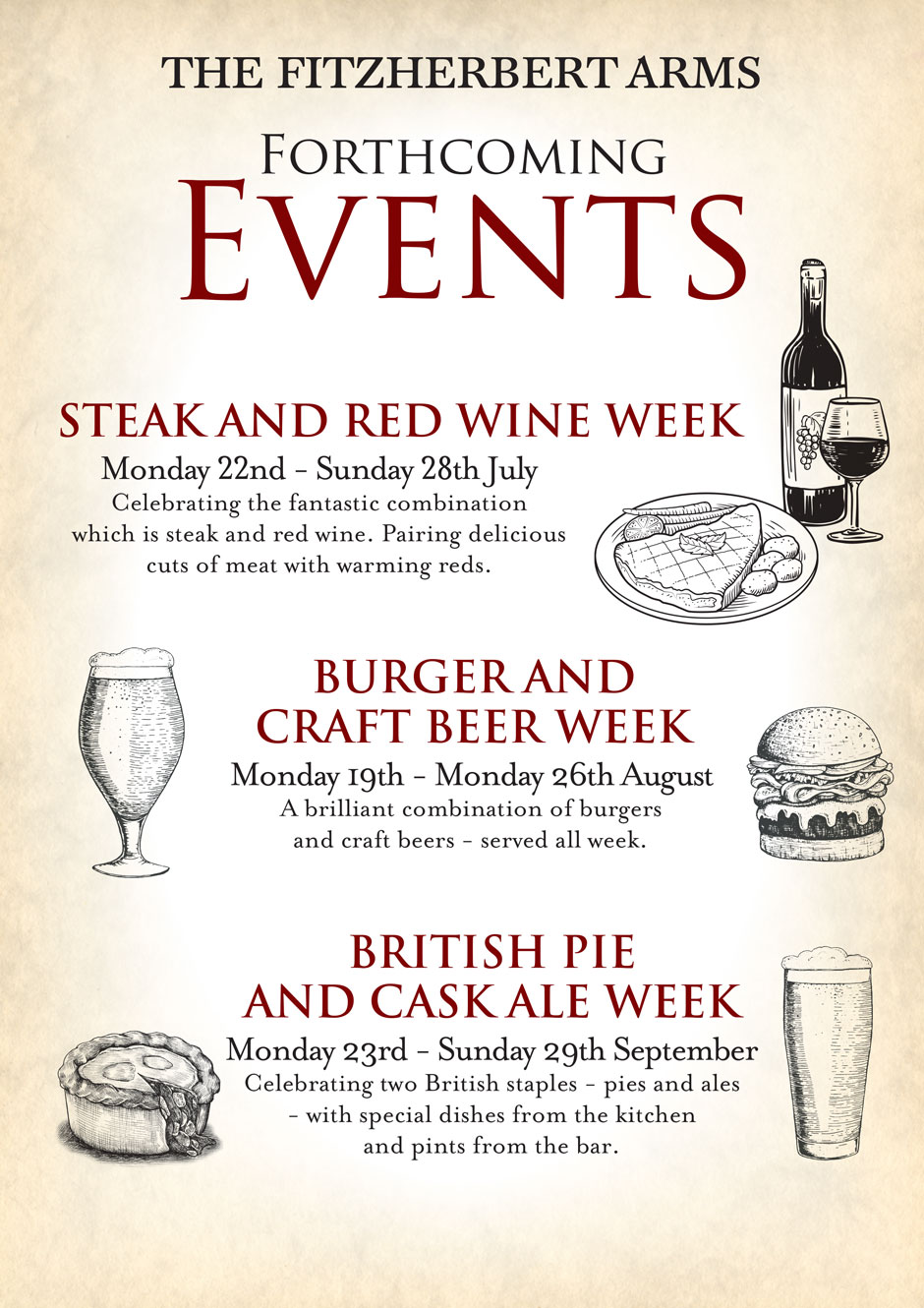 Events | The Fitzherbert Arms