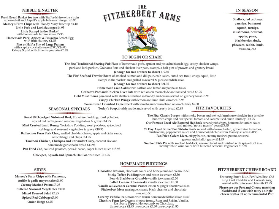 Sunday | The Fitzherbert Arms