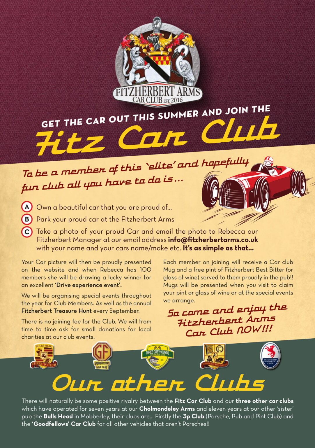 How to Join | The Fitzherbert Arms